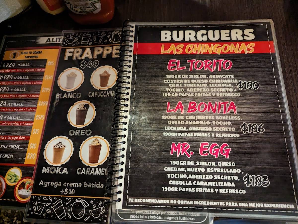 Carta del restaurante El Grito Taqueria, Acatlán del Osorio