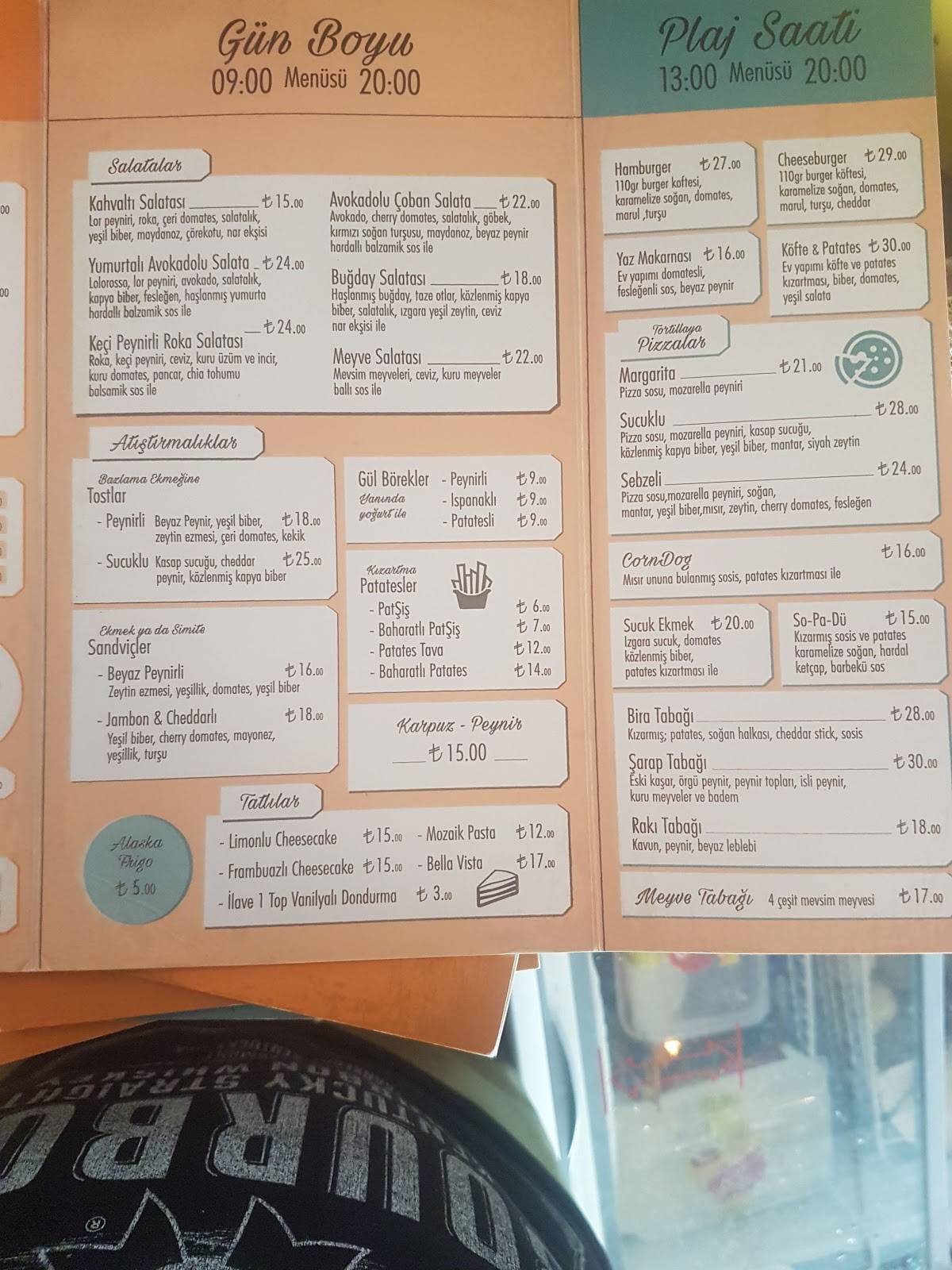 Menu at Ada Beach Restaurant, Kaş, Andifli Mah.