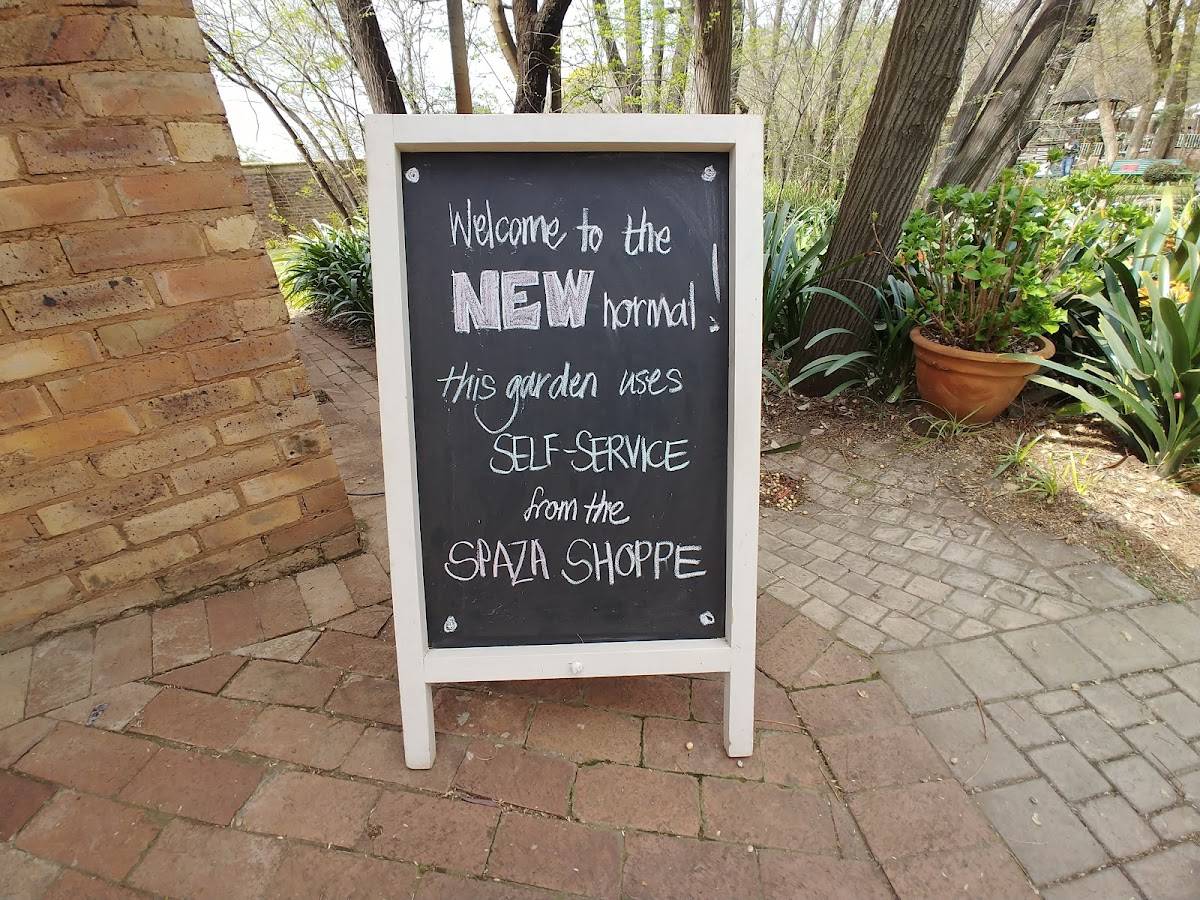 Menu at Afro-Boer cafe, Pretoria