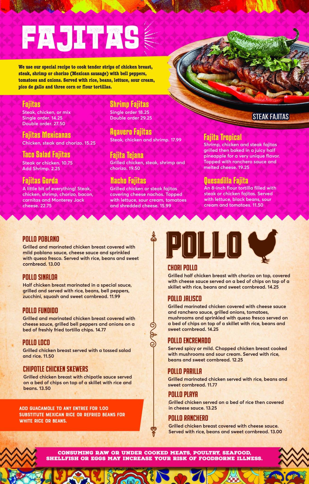 Menu at Agavero Grill & Cantina restaurant, Collinsville