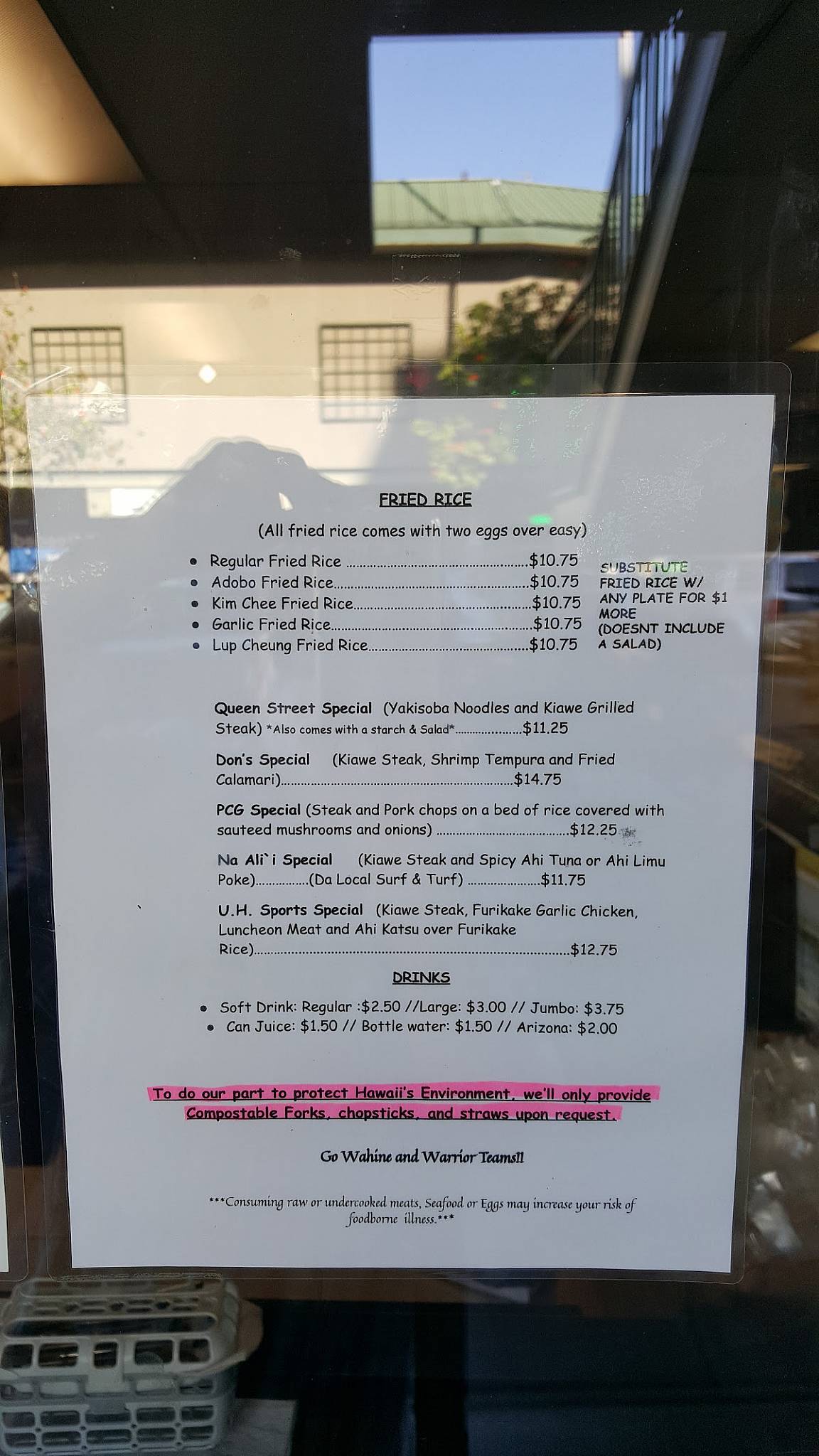 Menu at Queen Street Cafe & Grill, Aiea