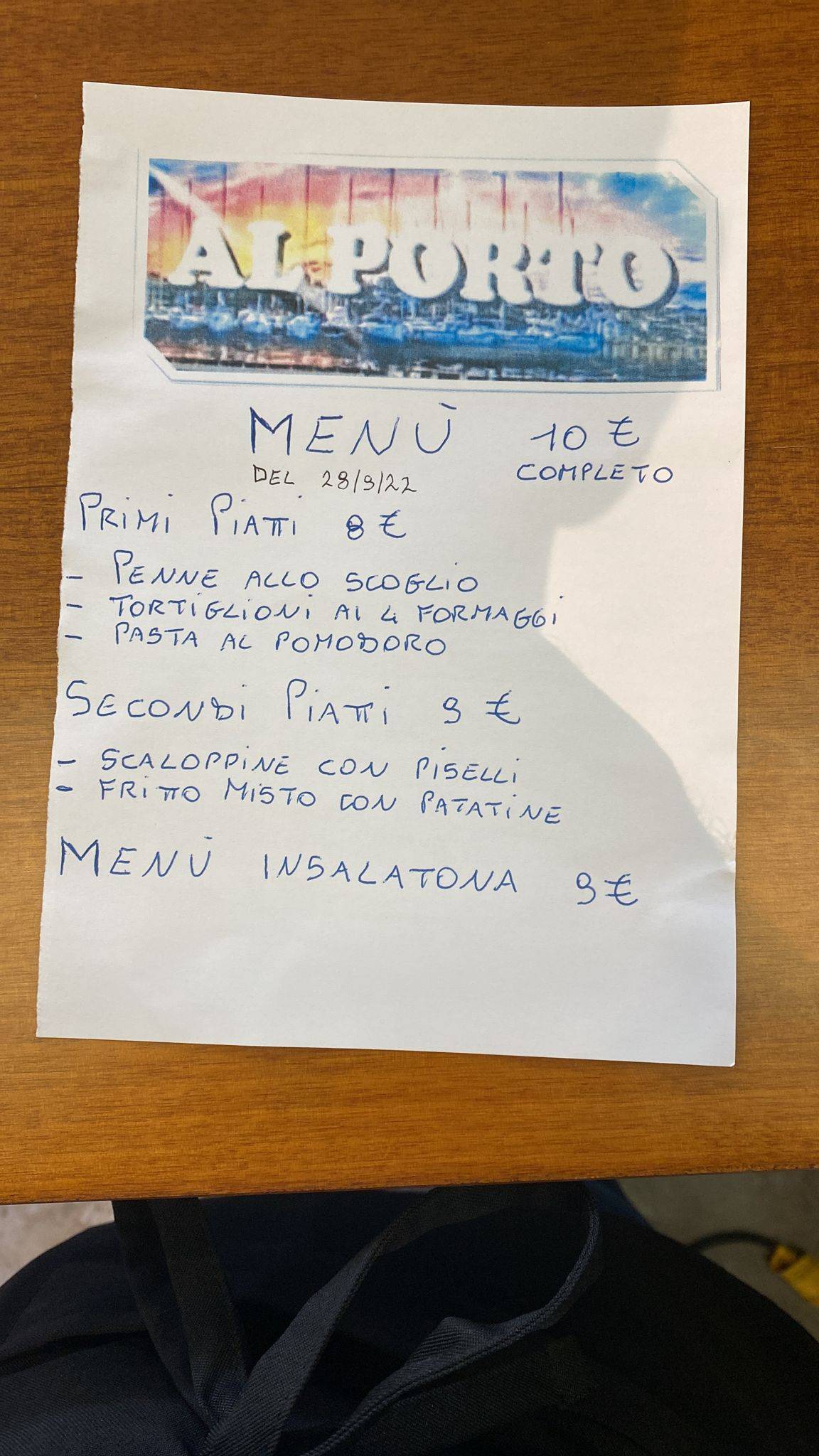 Menu at Al Porto Ristorante Pizzeria, Cislago