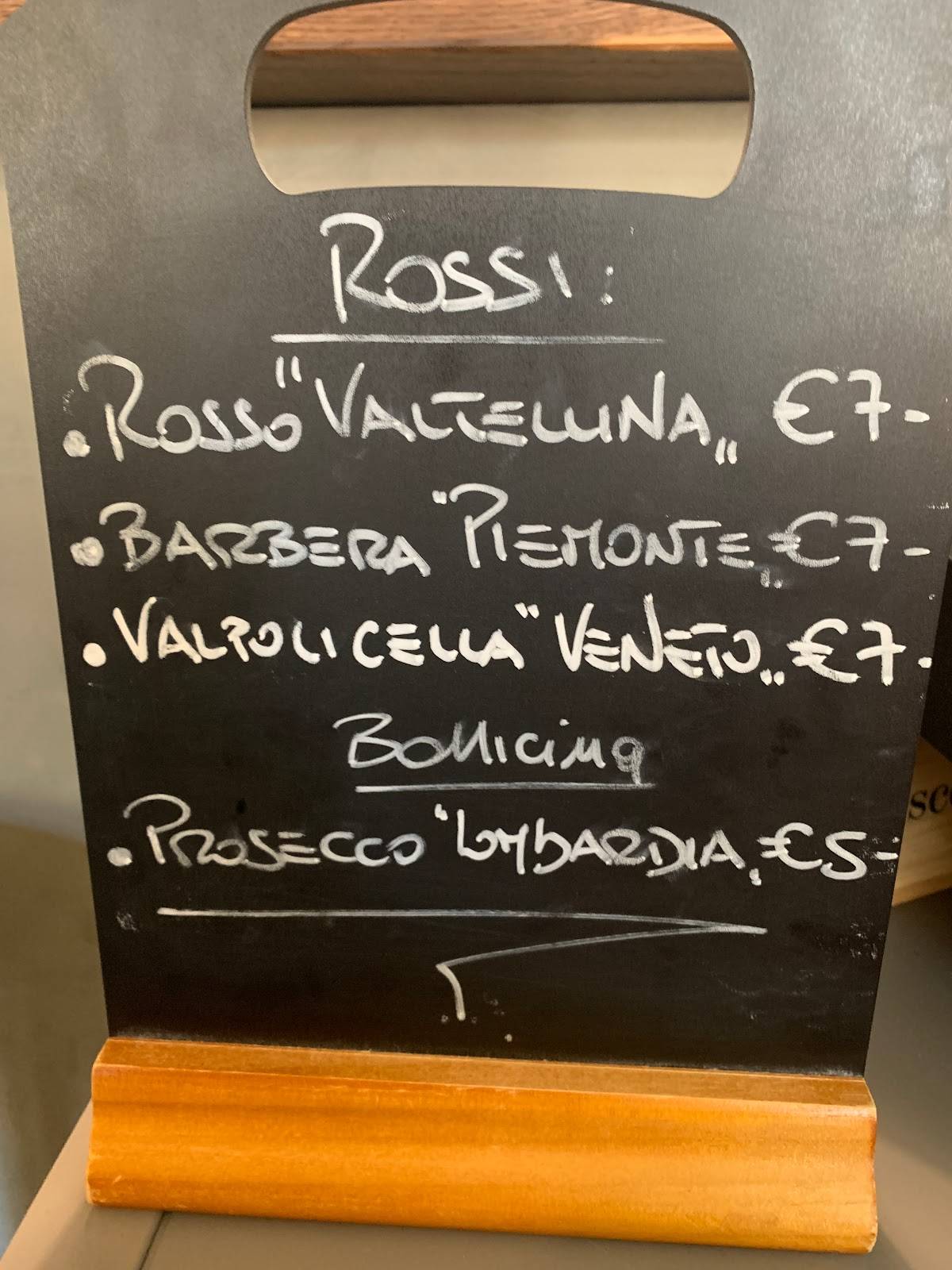 Menu at Al Prato Restaurant, Varenna