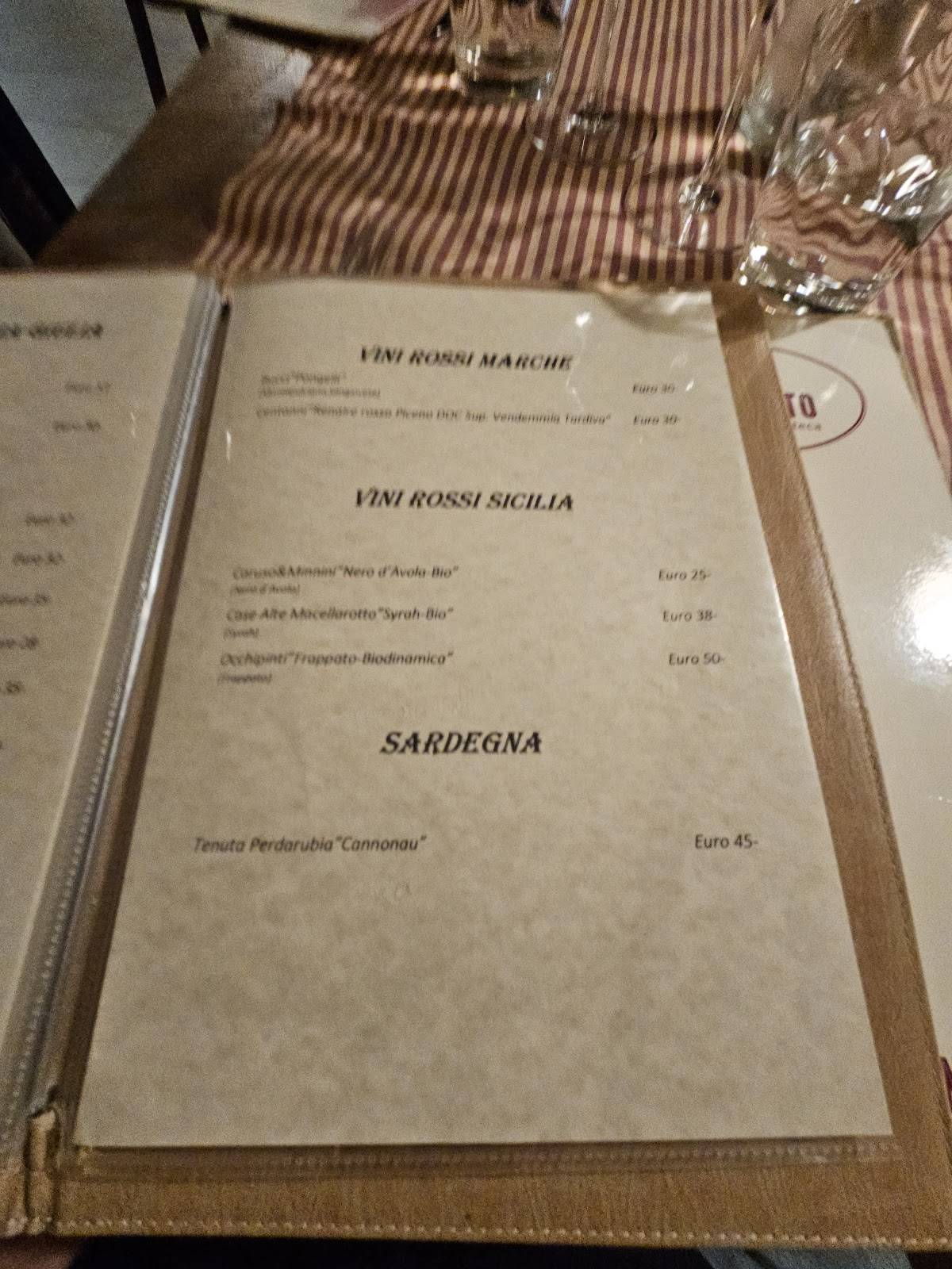 Menu at Al Prato Restaurant, Varenna