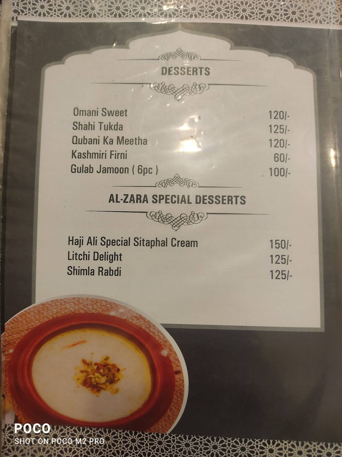 Menu at Al Zara Mandi Arabian Restaurant, Bengaluru, 147