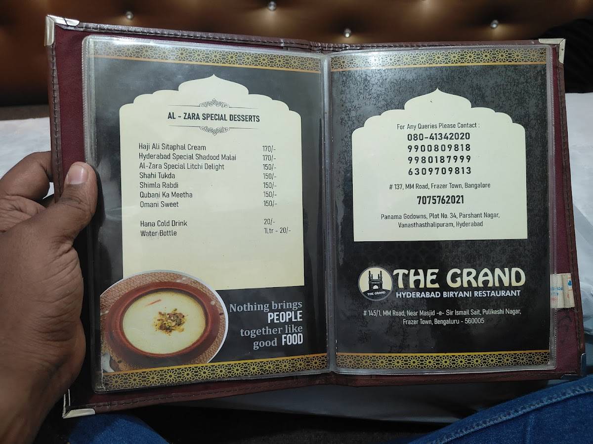 Menu at Al Zara Mandi Arabian Restaurant, Bengaluru, 137