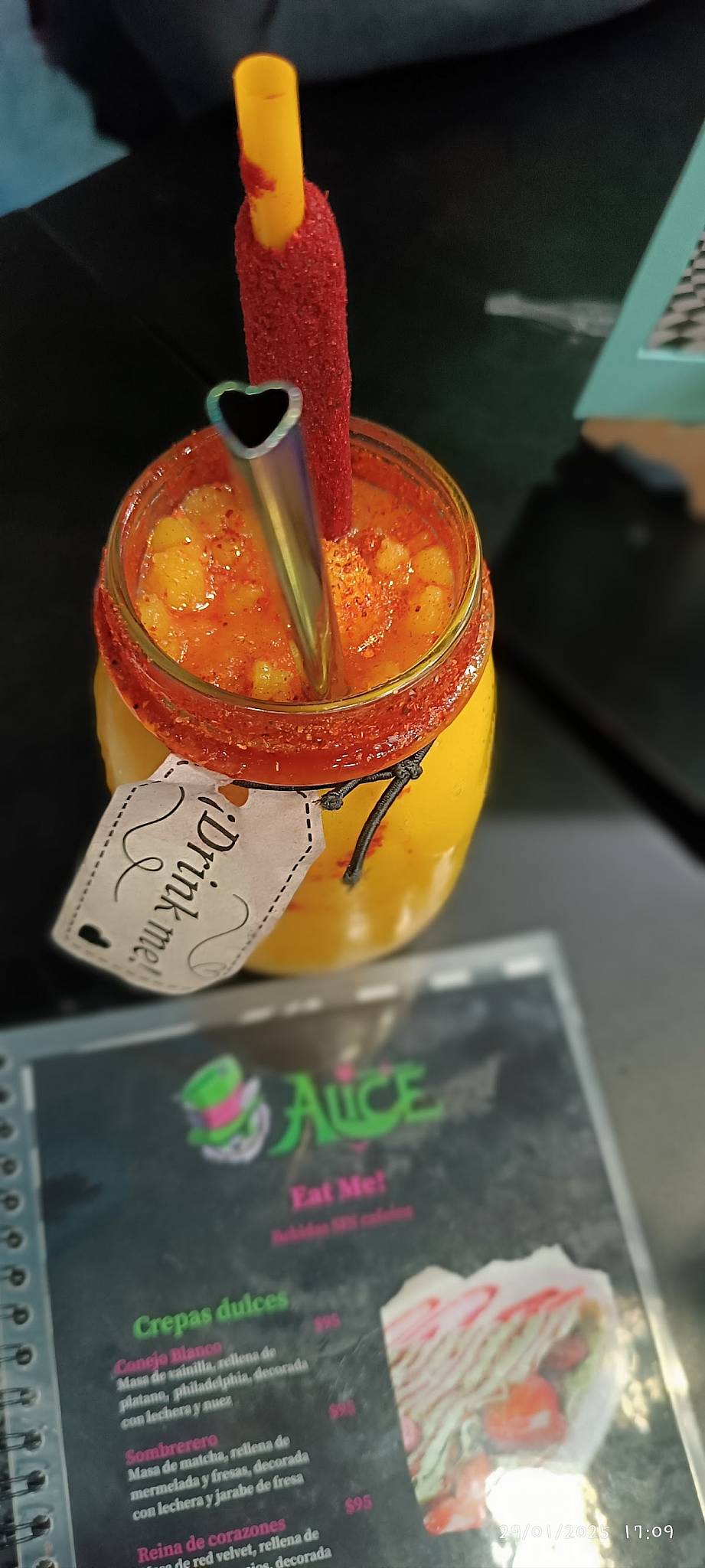 Carta del pub y bar Alice coffee & Sweets, Zapopan