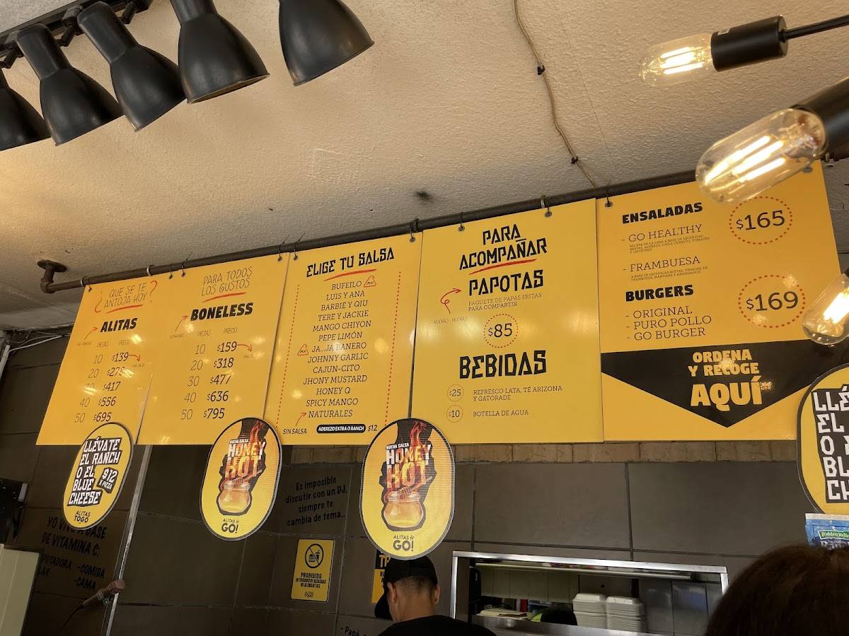 Carta del restaurante Alitas To GO, Ciudad Juarez, C. Melquiades Alanís ...