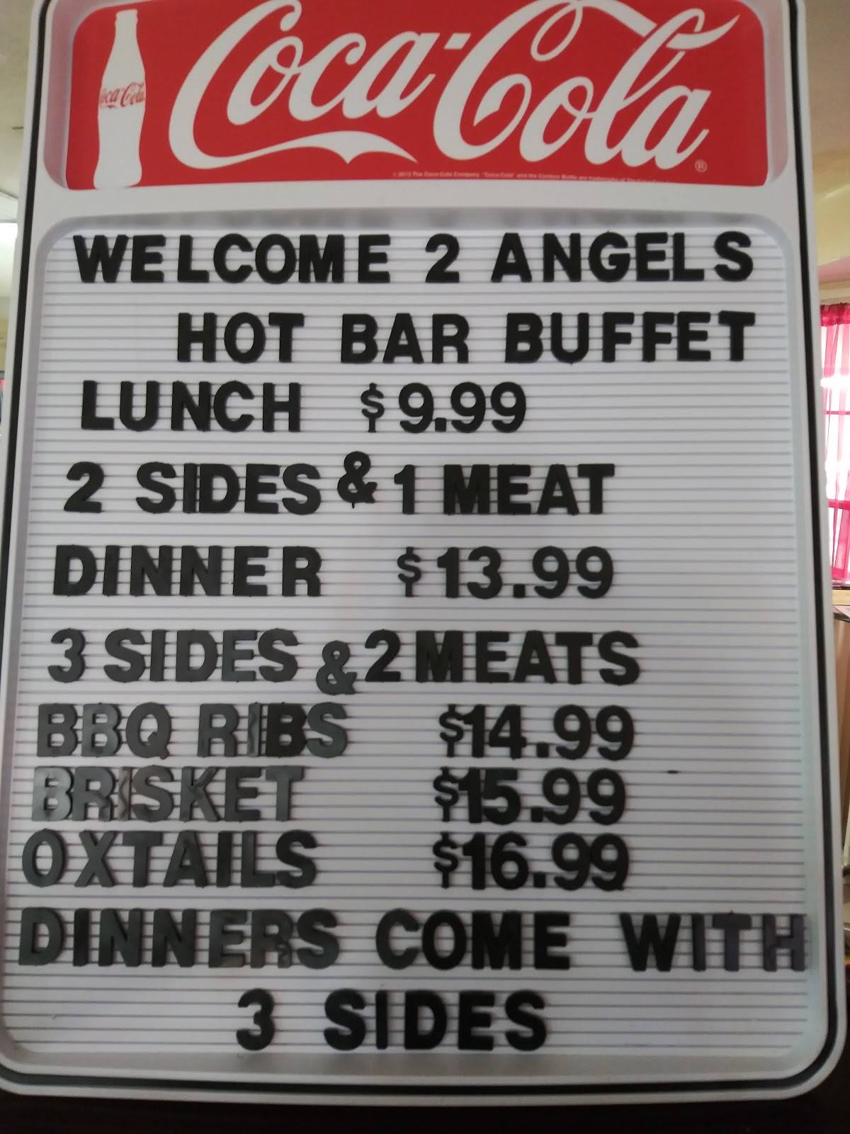 Menu at Angel's Soul food & BBQ, Sanford