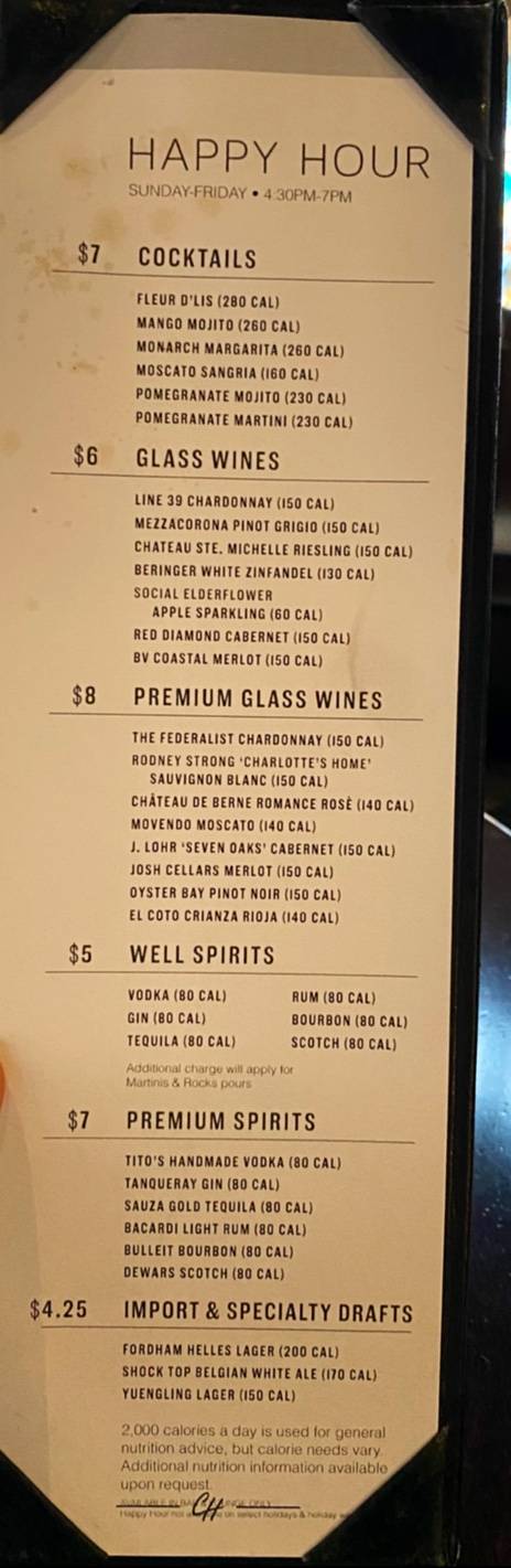 Menu at Chart House Prime steakhouse, Annapolis