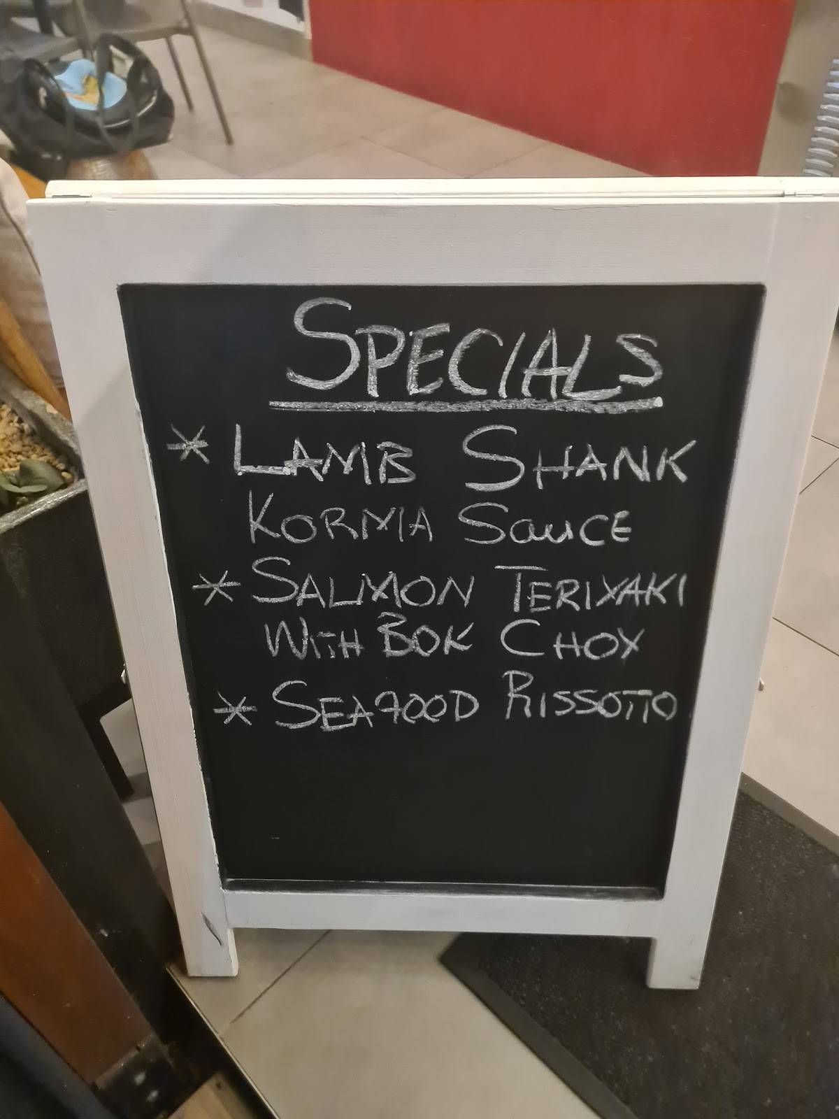 Menu at Appetito restaurant, Johannesburg, 17 Chaucer Rd