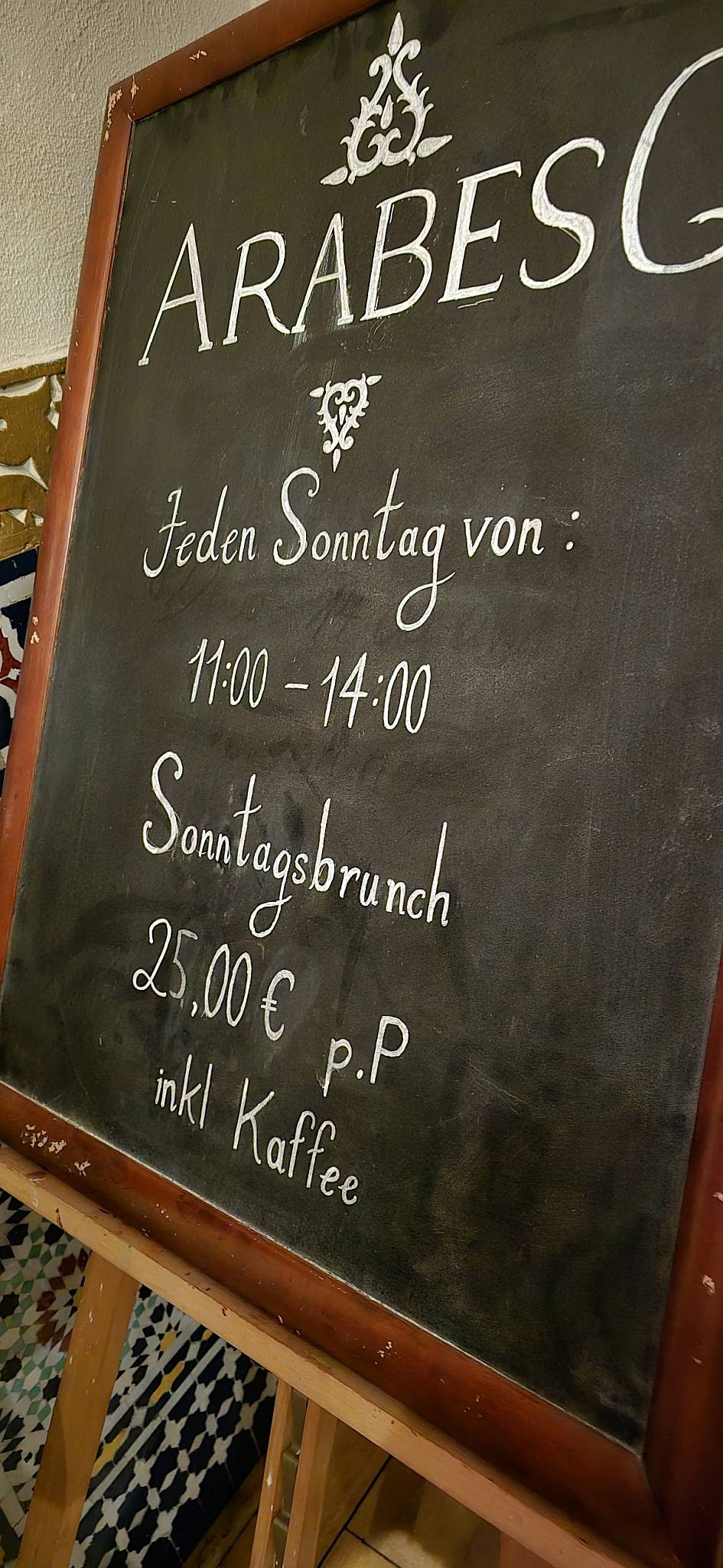 Speisekarte von ArabesQ pub & Bar, Düsseldorf