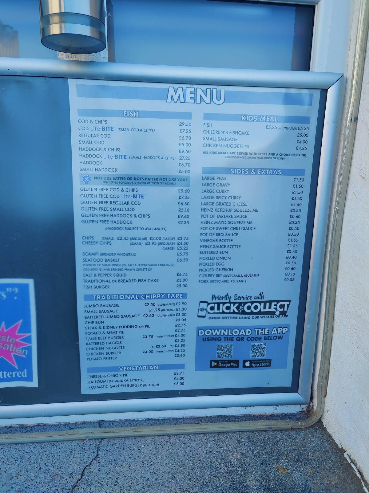 Menu at Arnside Chip Shop fast food, Arnside, 1 The Promenade