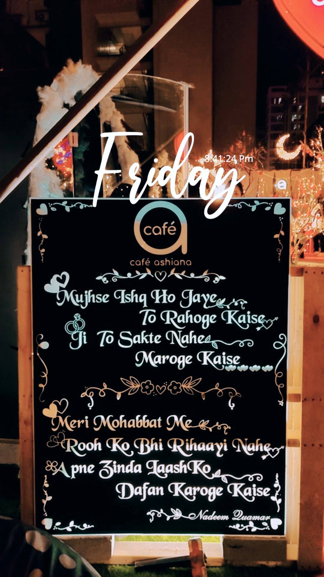 Menu at Cafe Ashiana, Surat