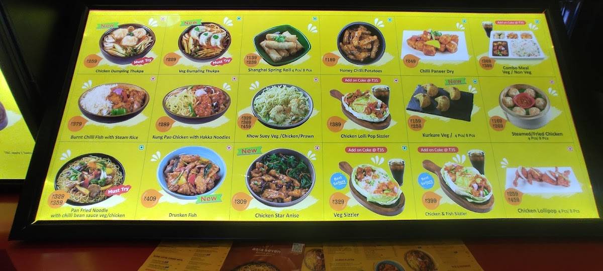 Menu at Asia Seven Golf Velachery, Chennai, Shop 05