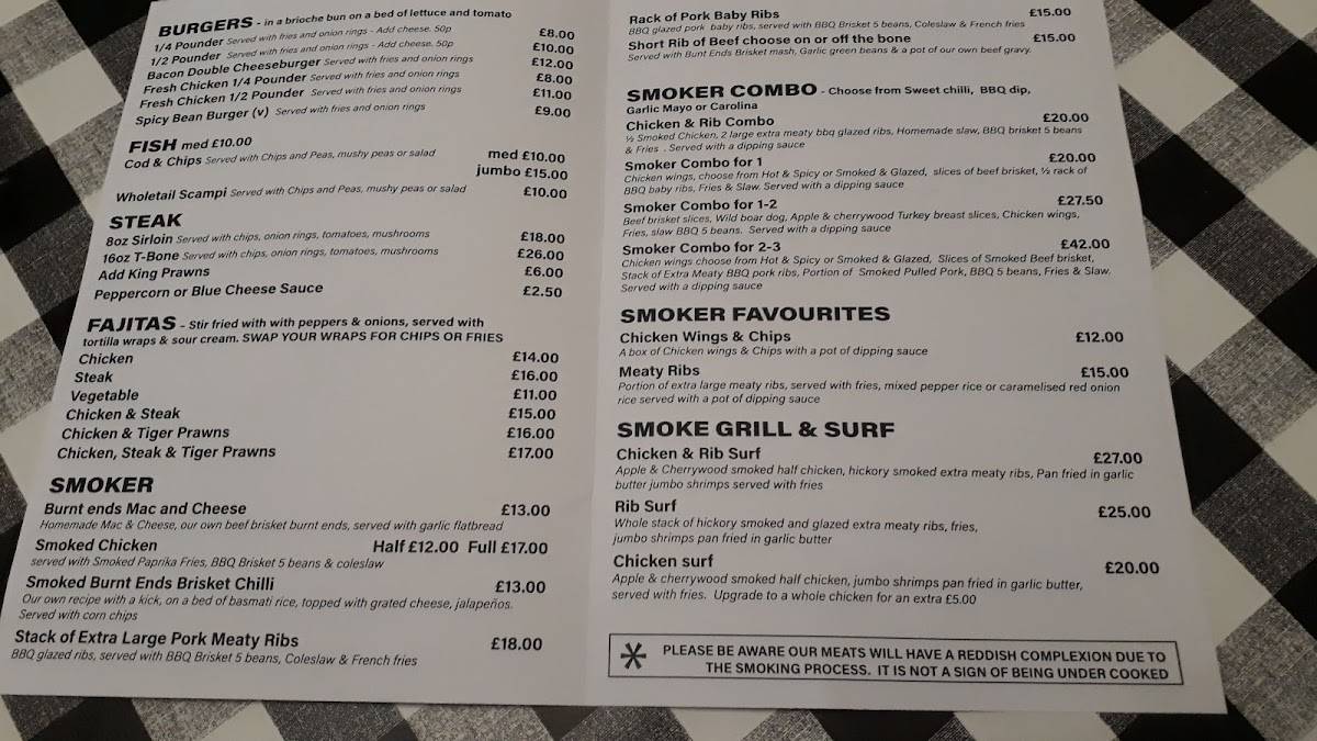 Menu at Aviator pub & bar, Sheerness