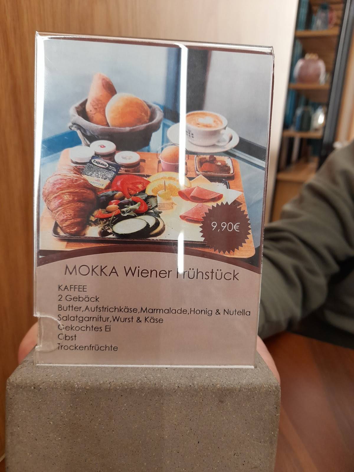 Speisekarte von Bäckerei Mokka GmbH, Wien