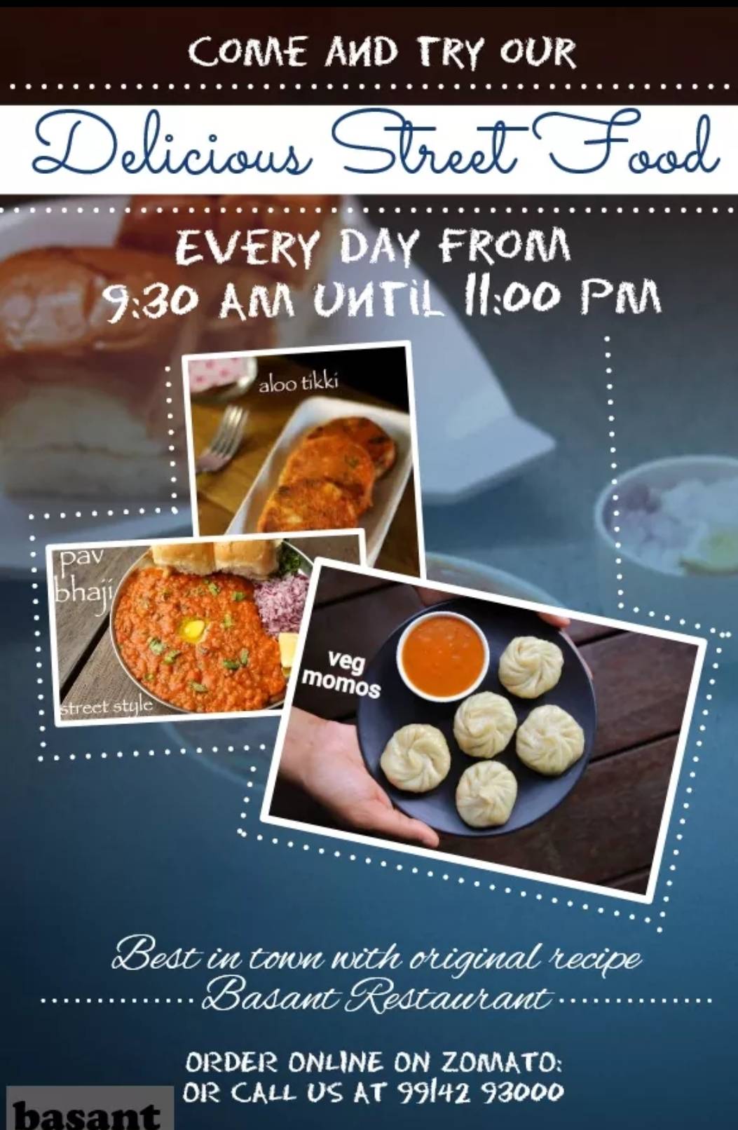 Menu at BASANT RESTAURANT, Kapurthala