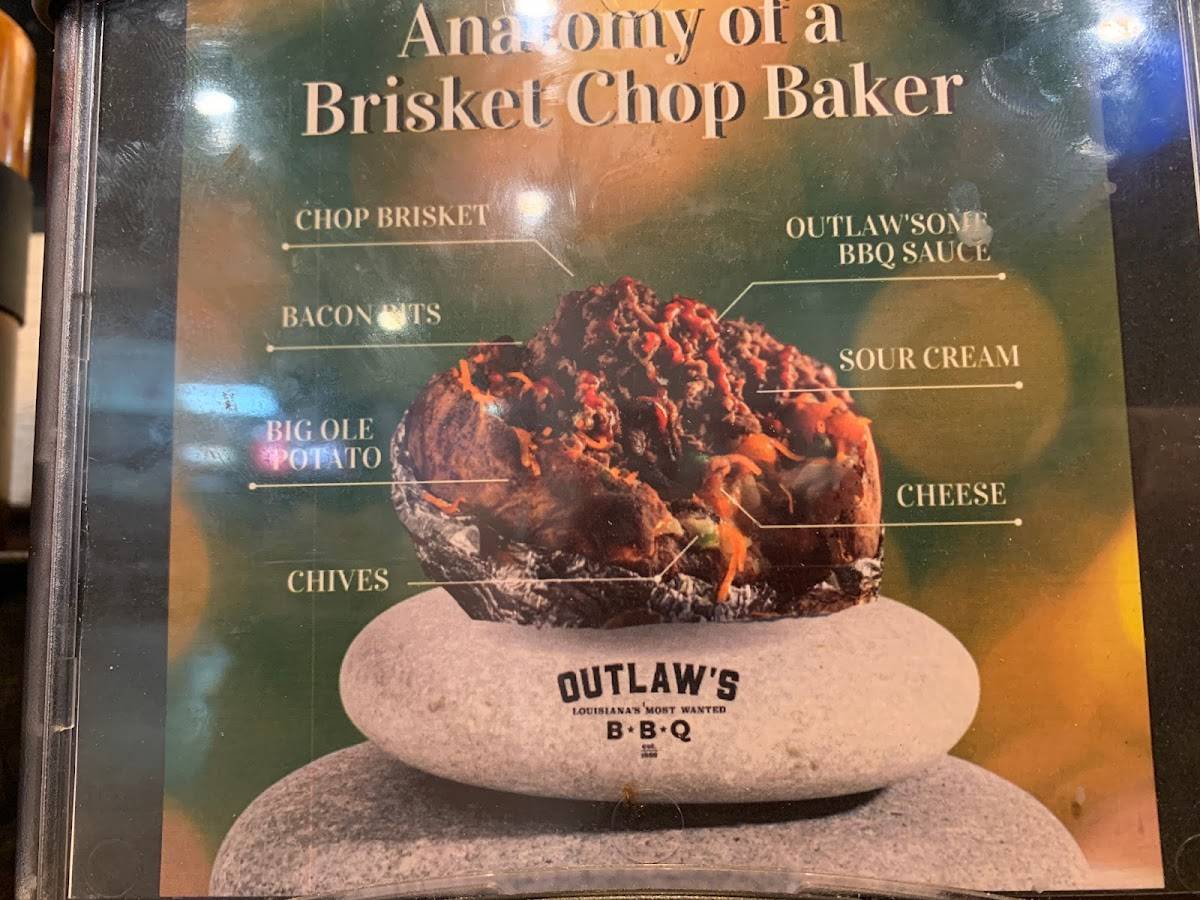 Menu at Outlaw's BBQ--Pineville, Pineville, 359 Kings Country Rd