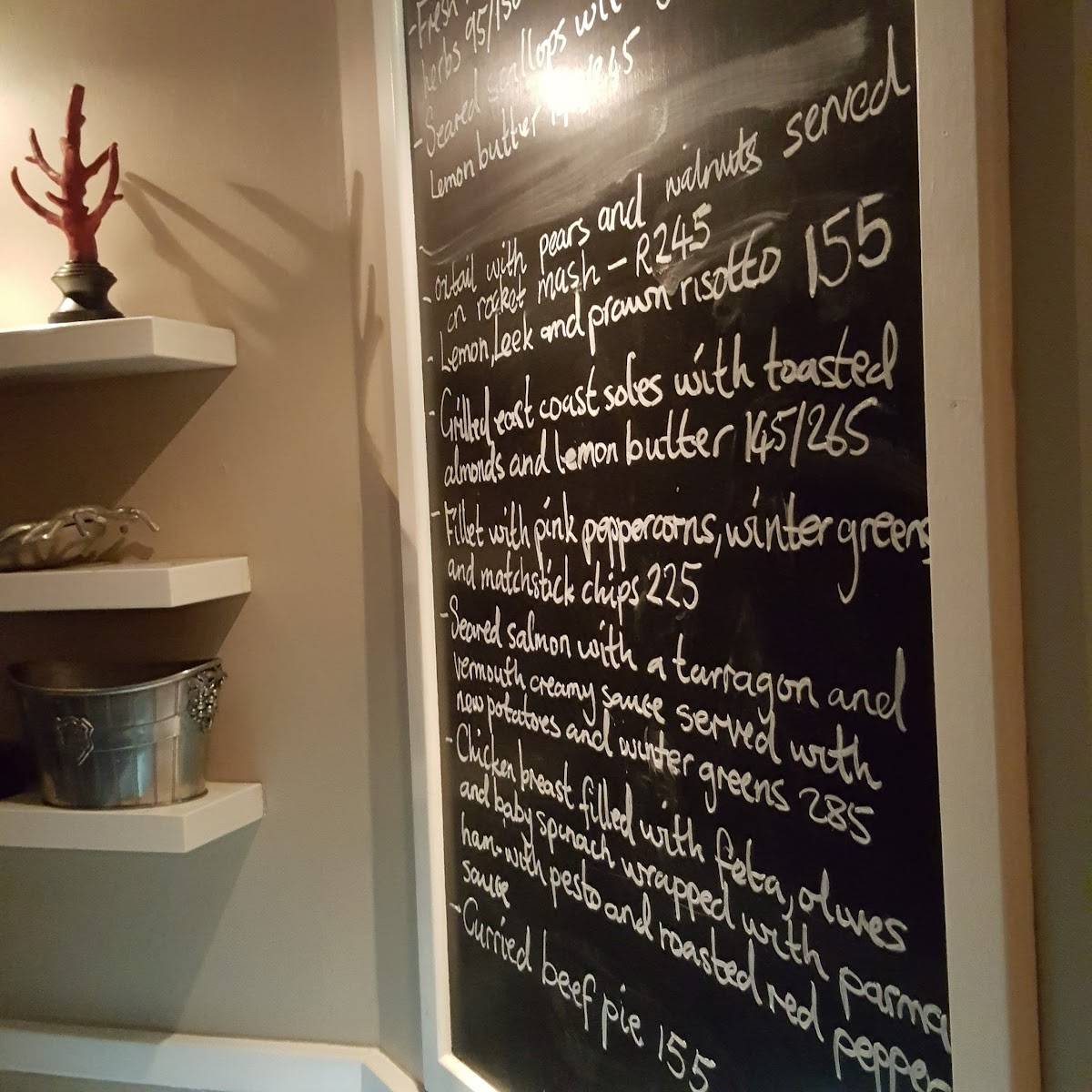 Menu at BELLAGIO restaurant, Johannesburg, Unit 1