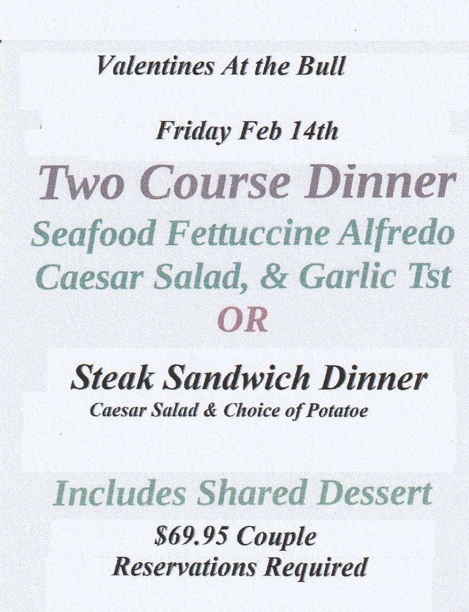 Menu at BULL RIVER INN pub & bar, Bull River, Wardner Fort Steele Rd
