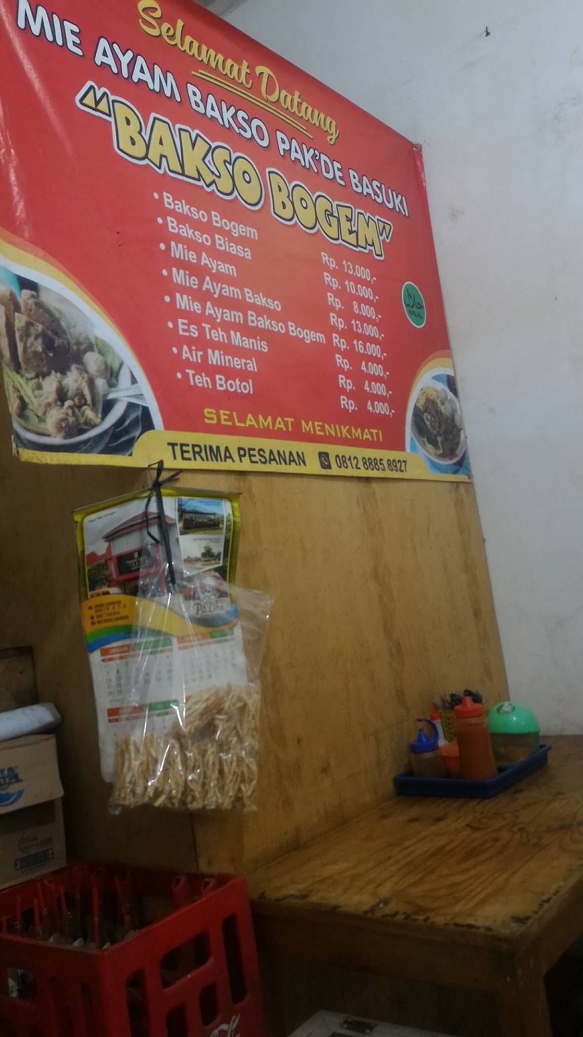 Menu at Bakso & Mie Ayam Pa'Dhe Basuki restaurant, Setu Sari