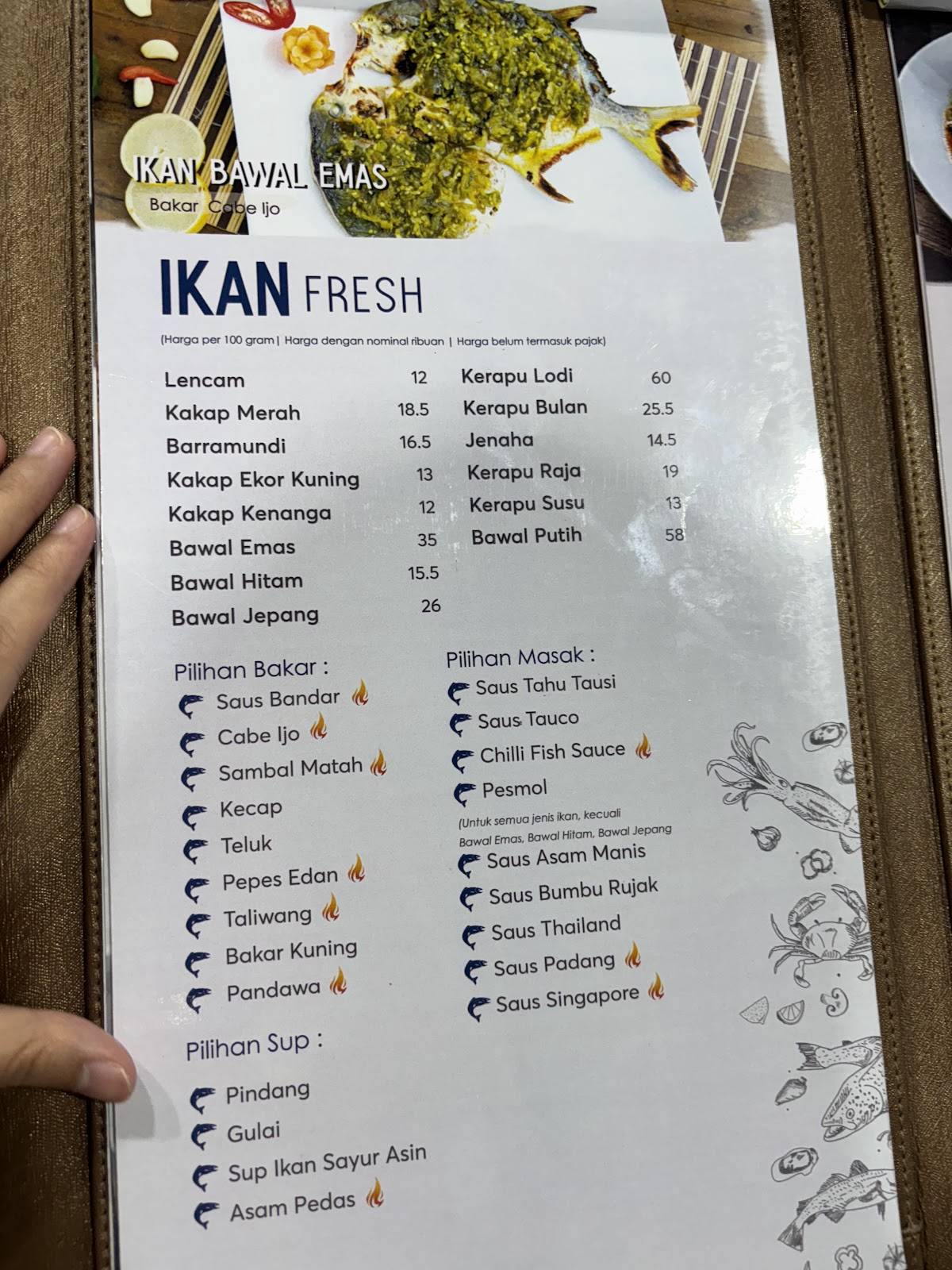 Menu at Bandar Djakarta Alam Sutera restaurant, West Pakulonan, Flavor ...