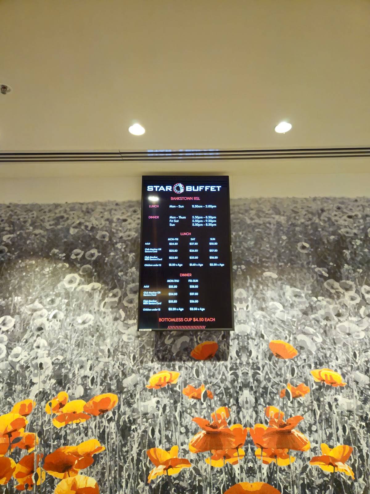 Menu at Bankstown Star Buffet restaurant, Bankstown, 1 Meredith St