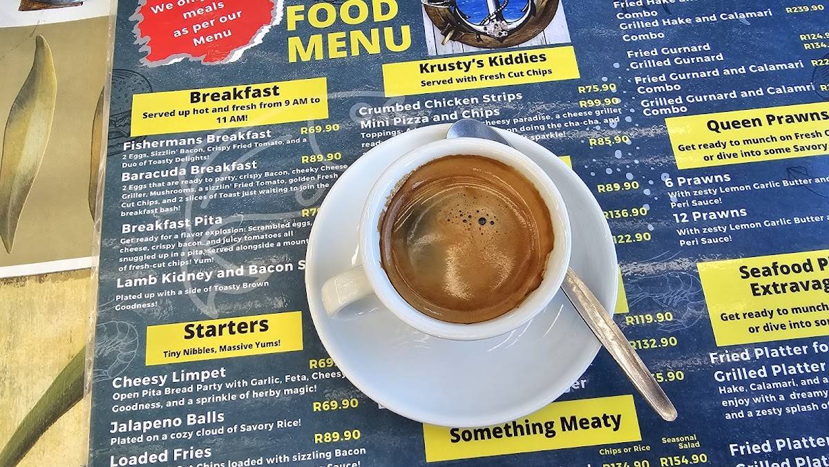 Menu at Barnacles Restaurant, Port Elizabeth