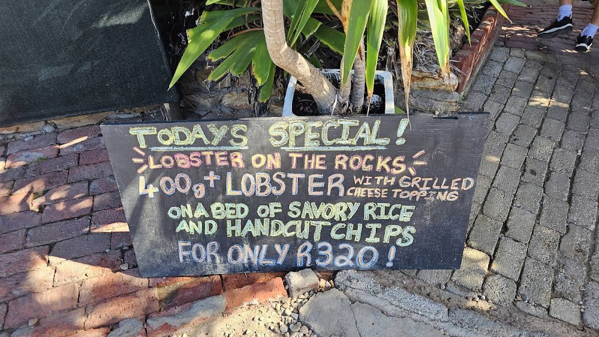 Menu at Barnacles Restaurant, Port Elizabeth
