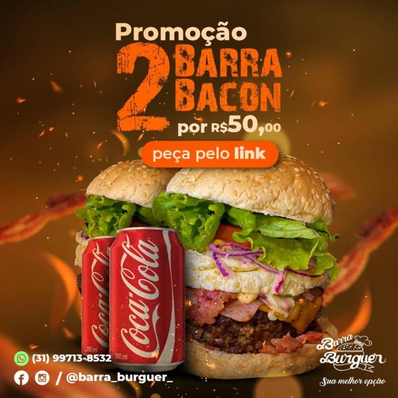 Menu em Barra Burger Orla, Lagoa Santa