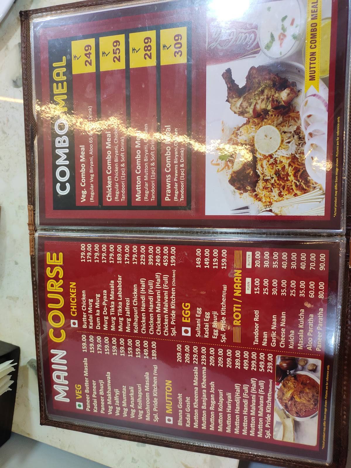 Menu at Pride Kitchen Hyderabadi Biryani, Barshi