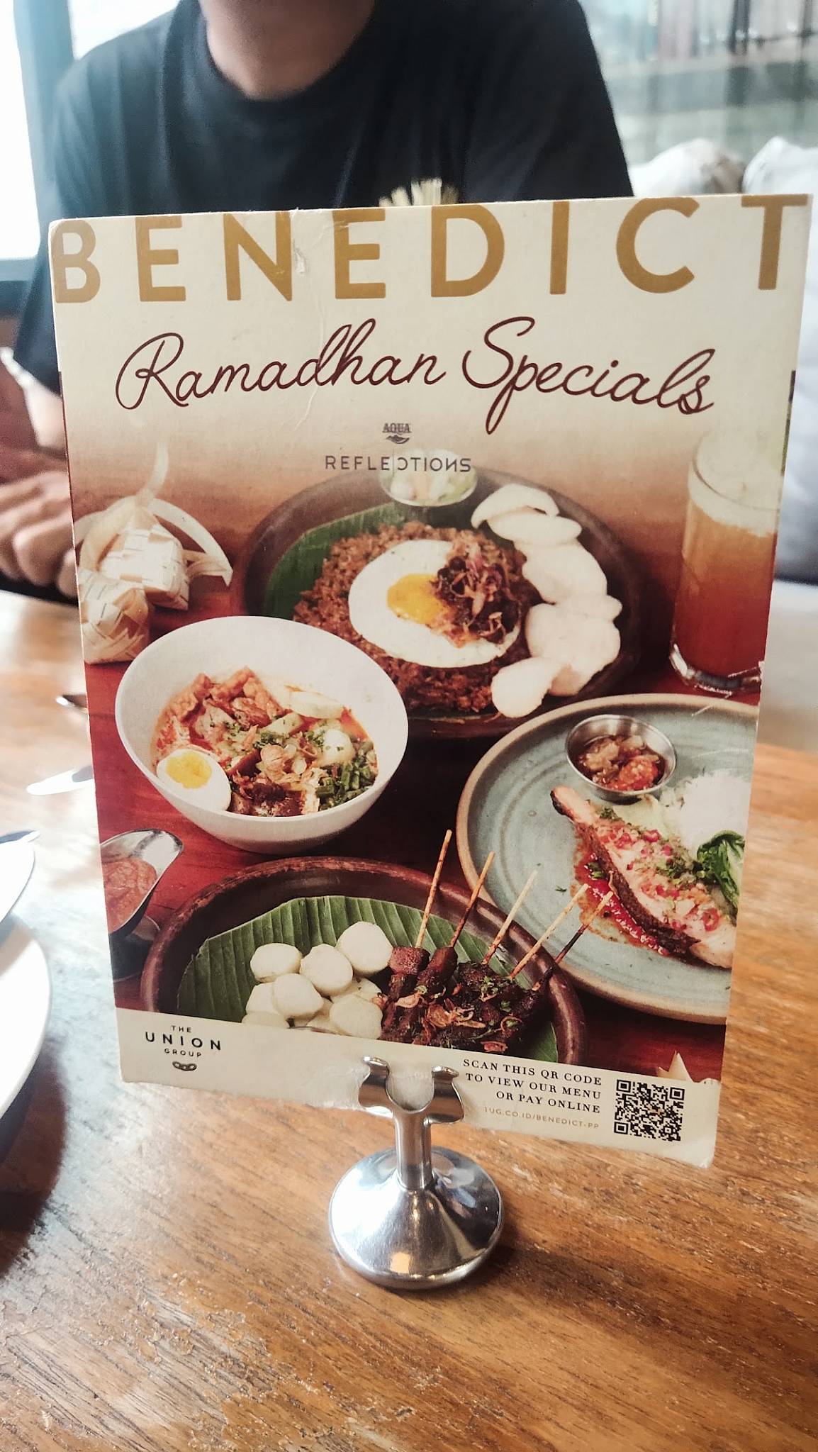 Menu at Benedict restaurant, South Jakarta, Pacific Place