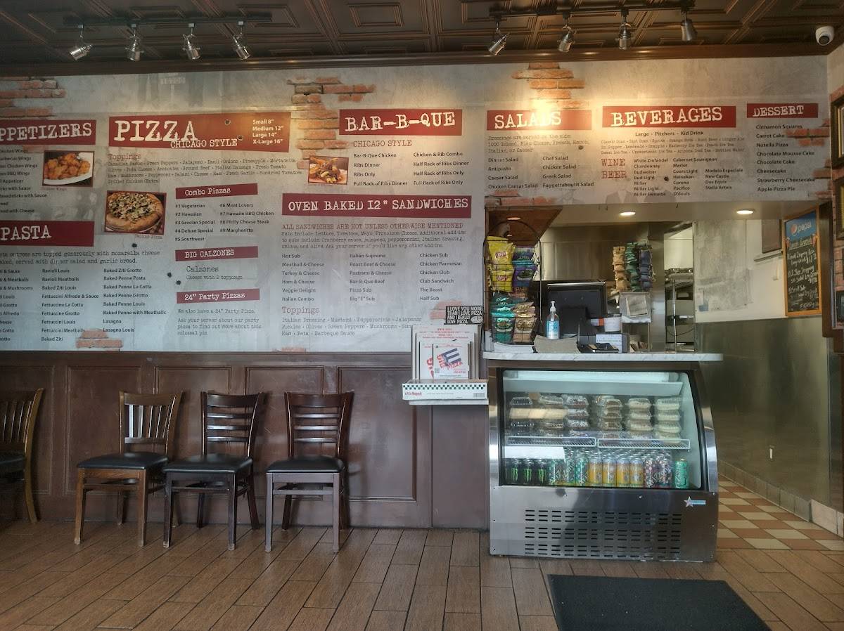 Menu at Big E Pizza pizzeria, Signal Hill