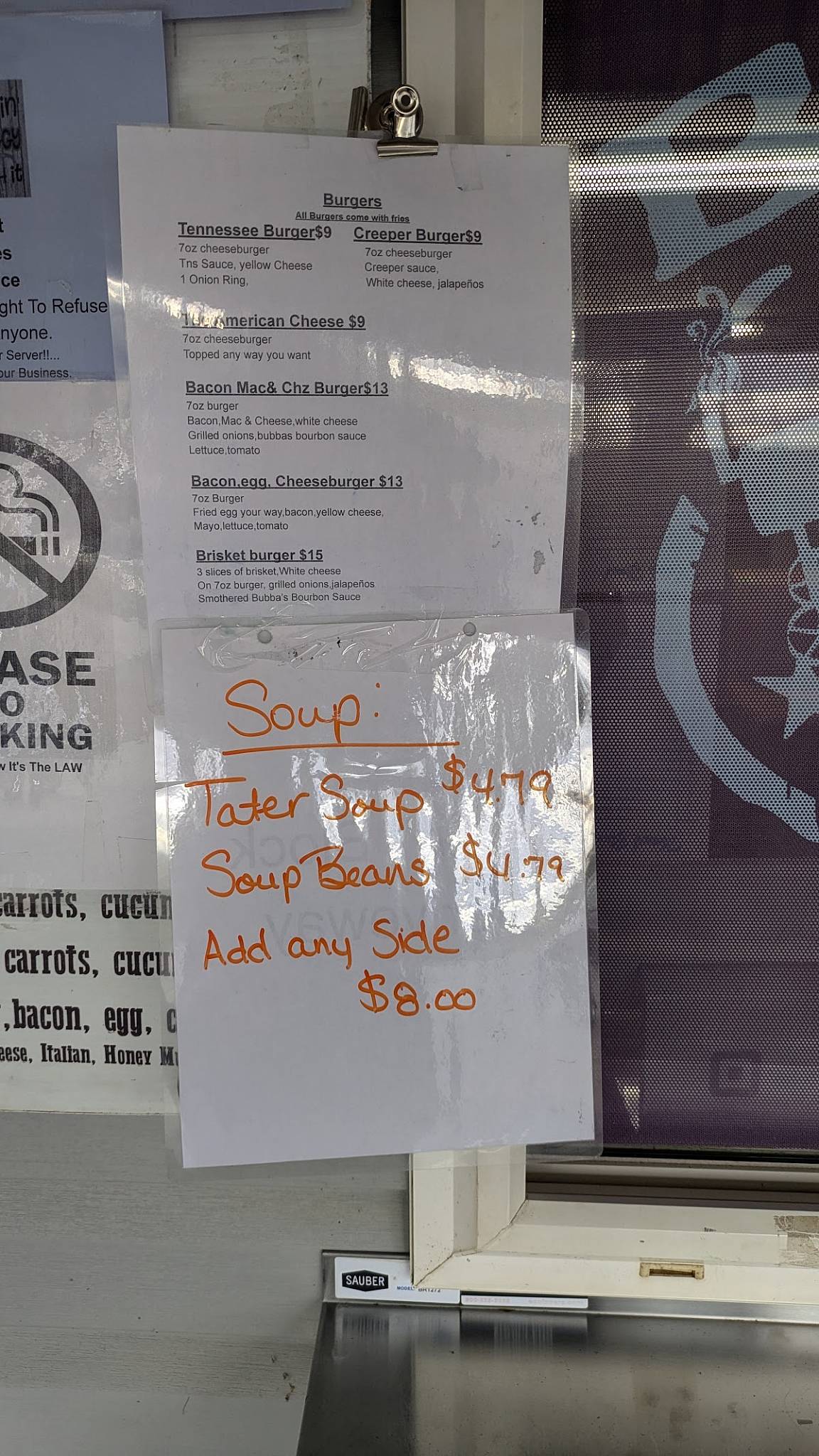 Menu at Big H BBQ, Rogersville