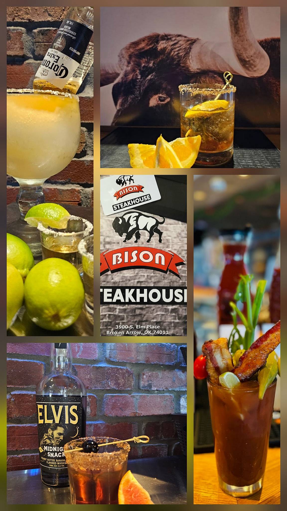Menu at Bison Steakhouse, Broken Arrow