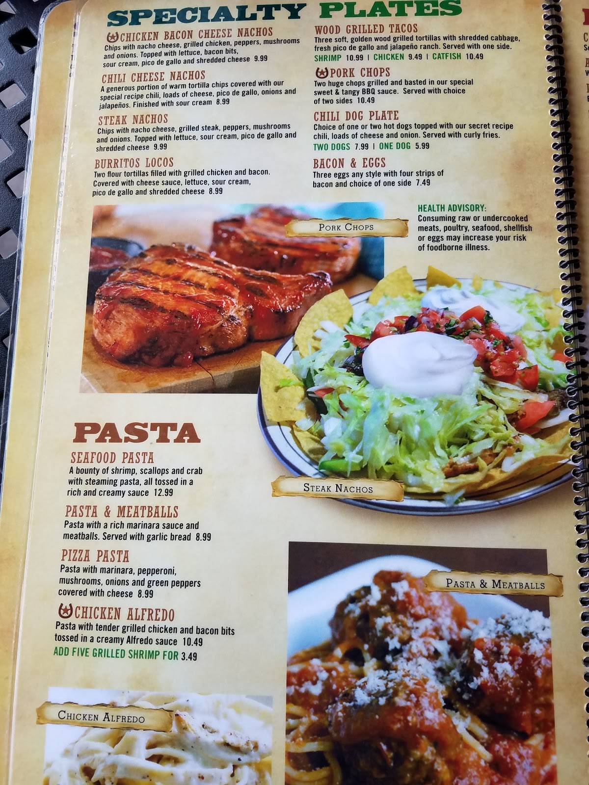 Menu at Black Stallion Steak House Restaurant, Monticello