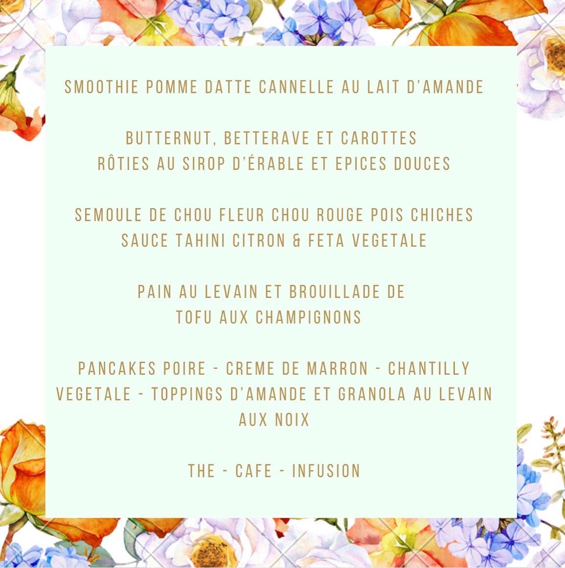 Menu au Bloom Kitchen restaurant, Limoges