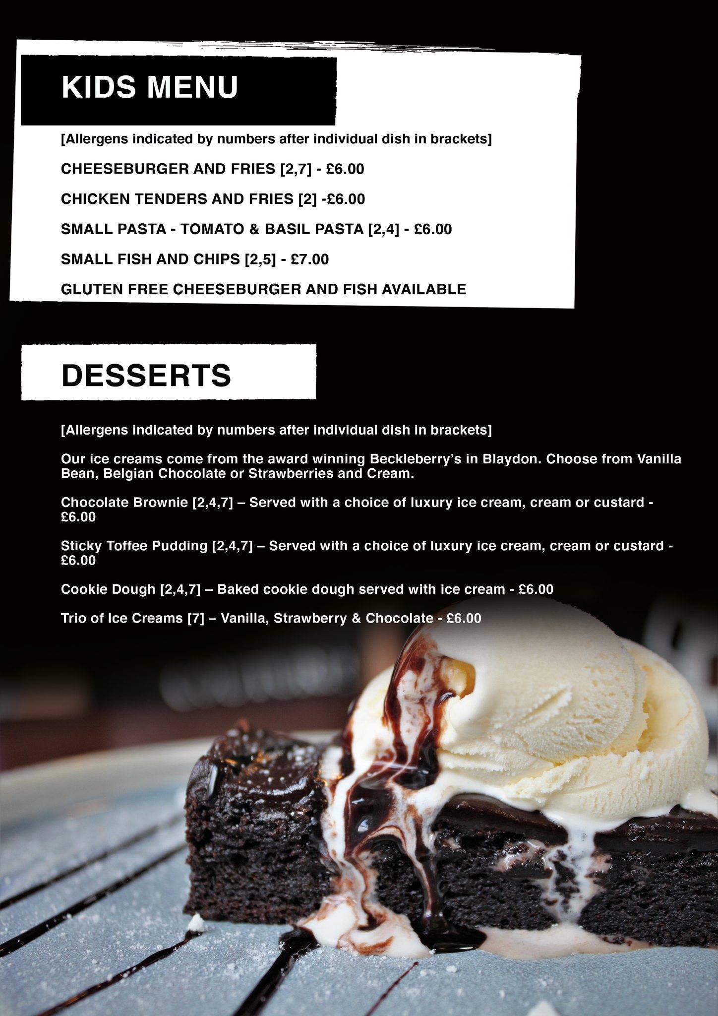 Menu at Blue Bell pub & bar, Newcastle upon Tyne, Jesmond Vale
