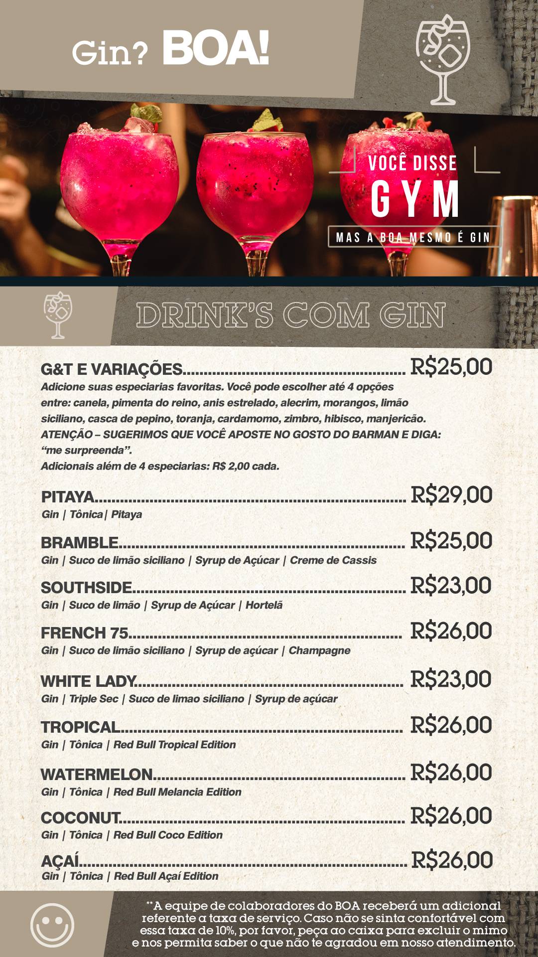 Menu em Boa Bar e Gastronomia, Ponta Grossa