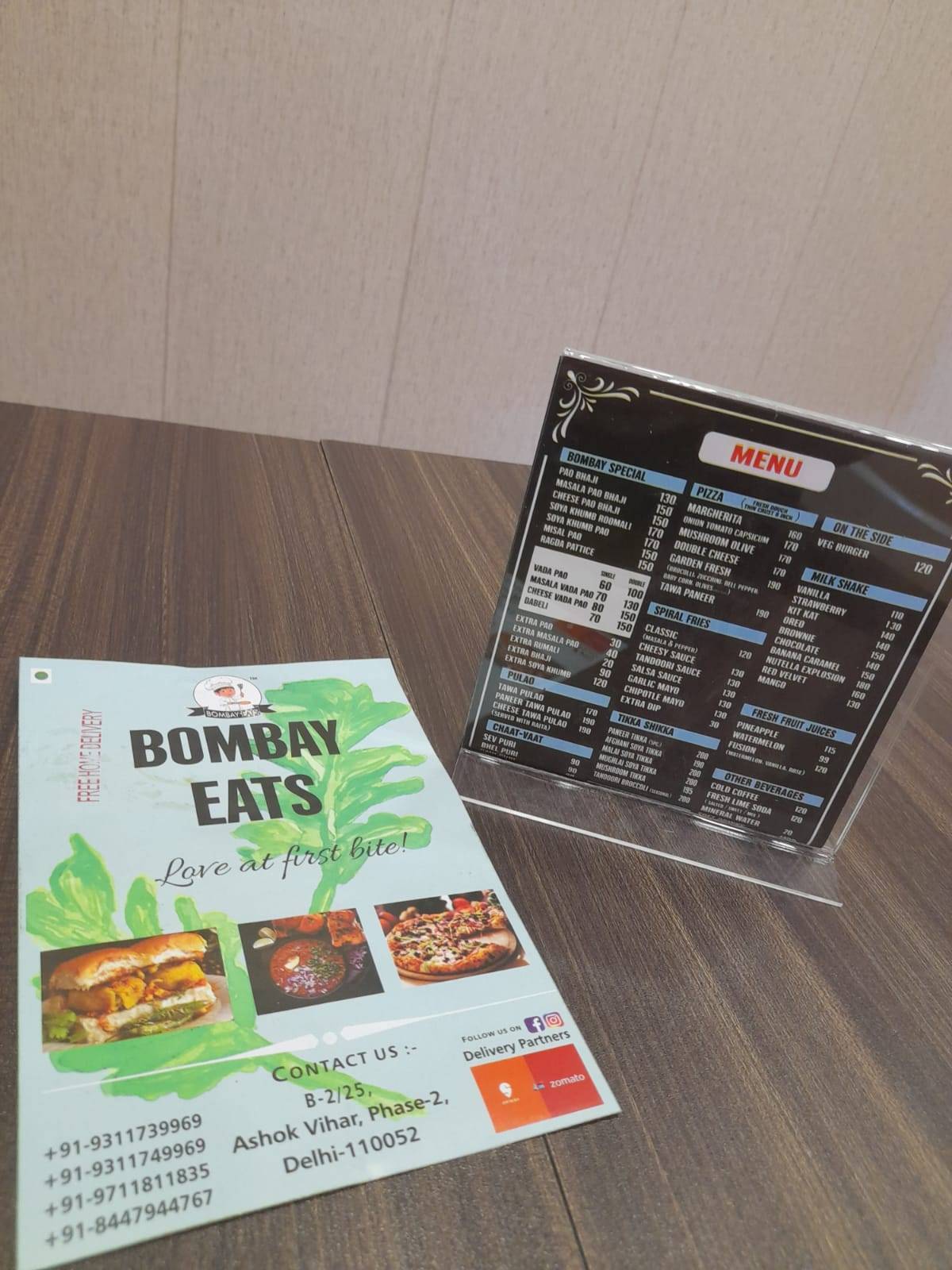Menu at Bombay Eats, Gurugram