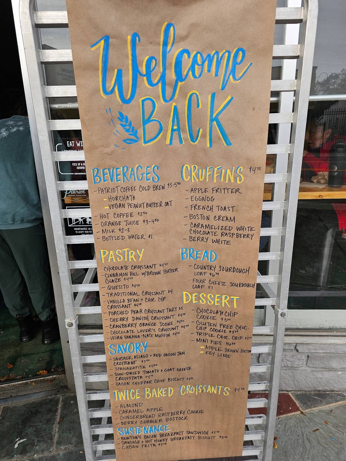 Menu at Born & Bread Bakehouse cafe, Lakeland