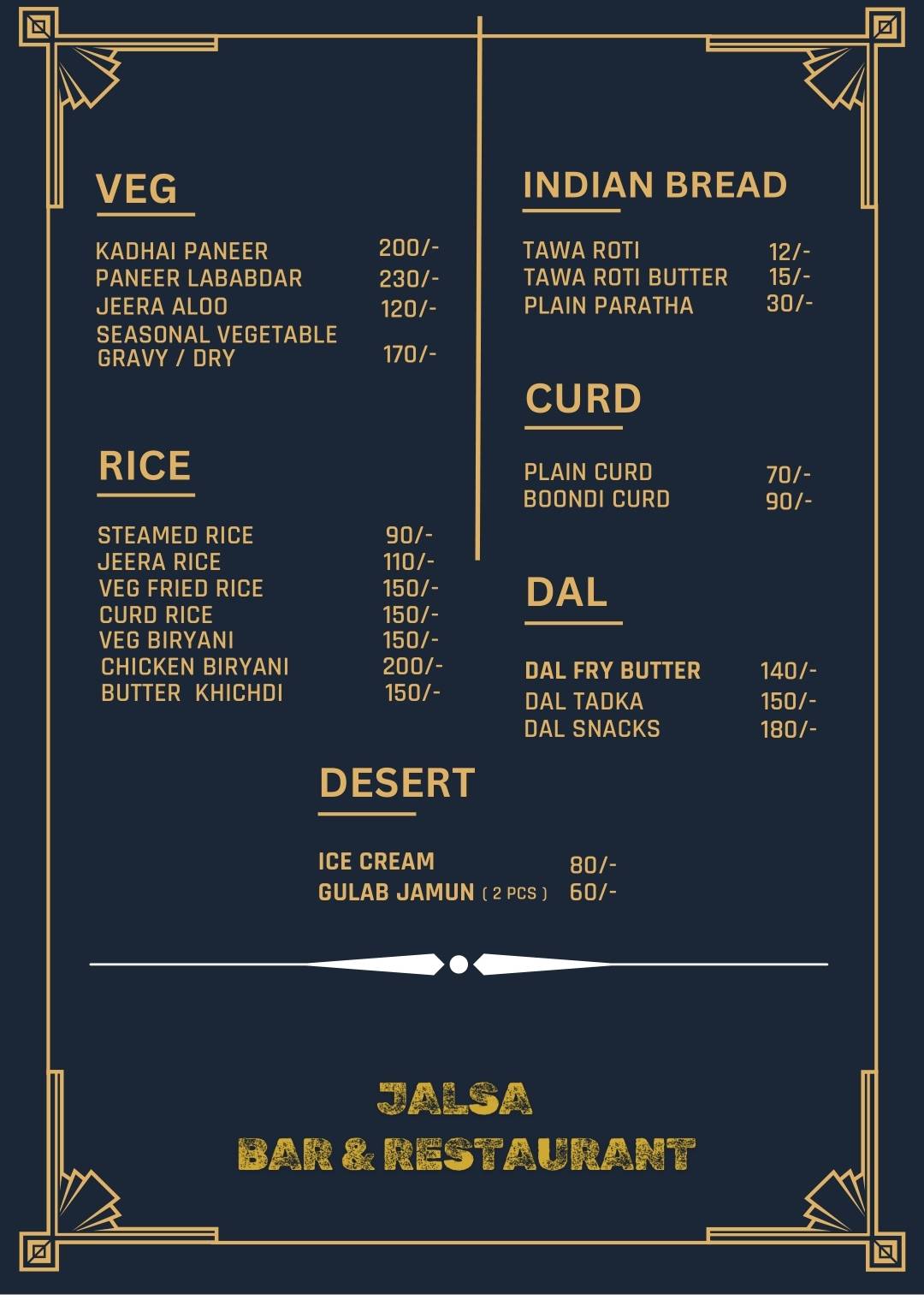 Menu at Bottom’s Up Pub & Cafe Bar Bhopal, Bhopal