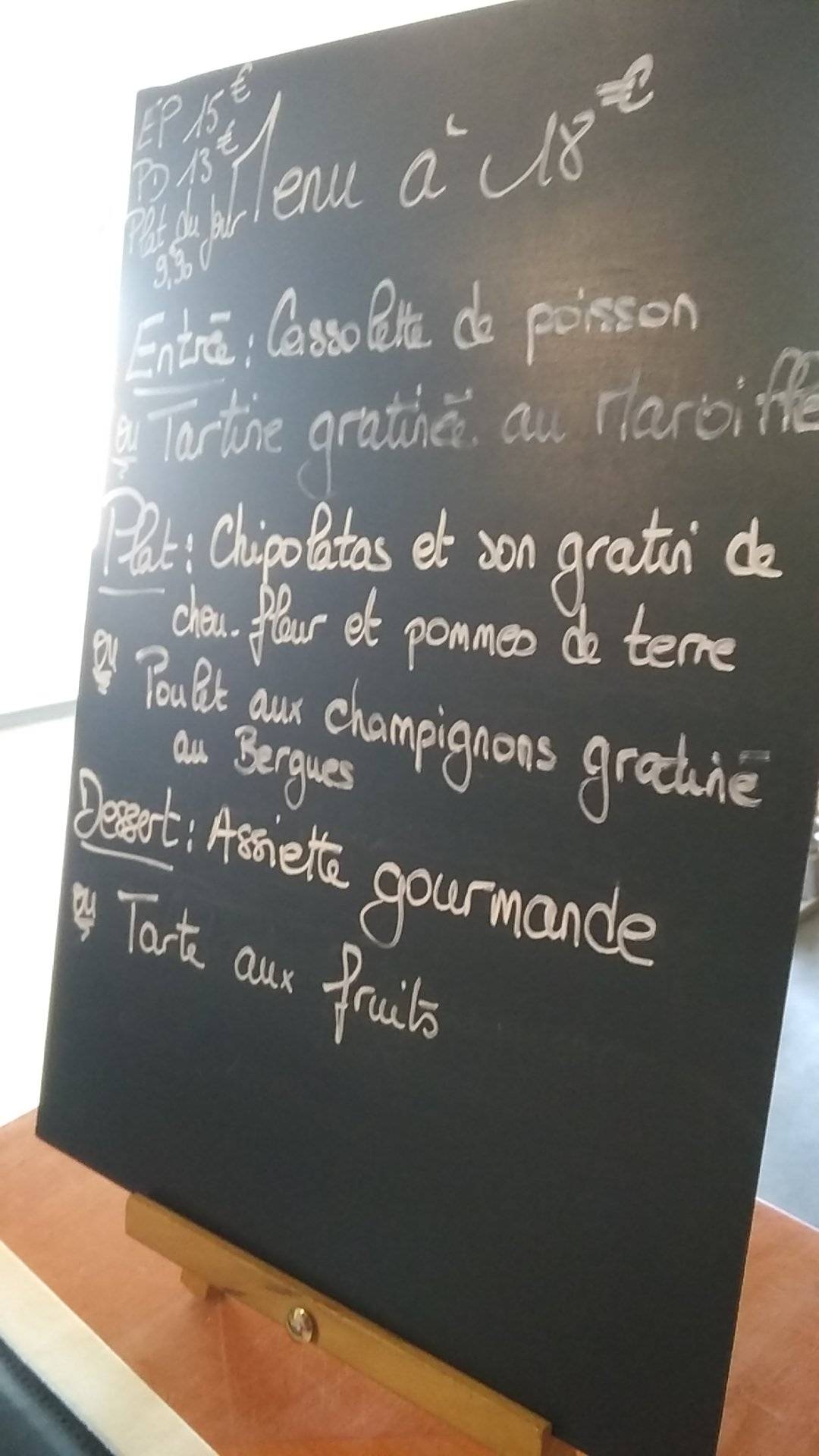 Menu au Brasserie La Bascule pub et bar, Cappelle-la-Grande