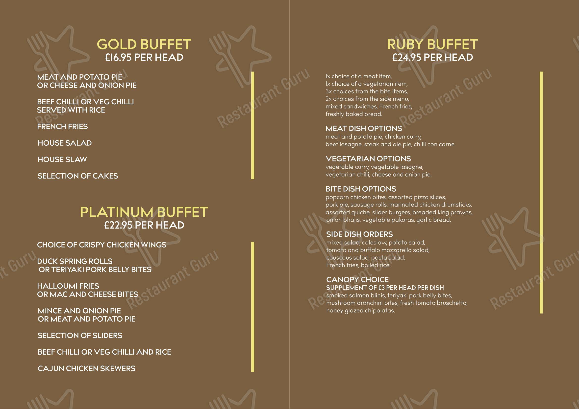 Menu at Broadoak Hotel, Ashton pub & bar, Ashton-under-Lyne