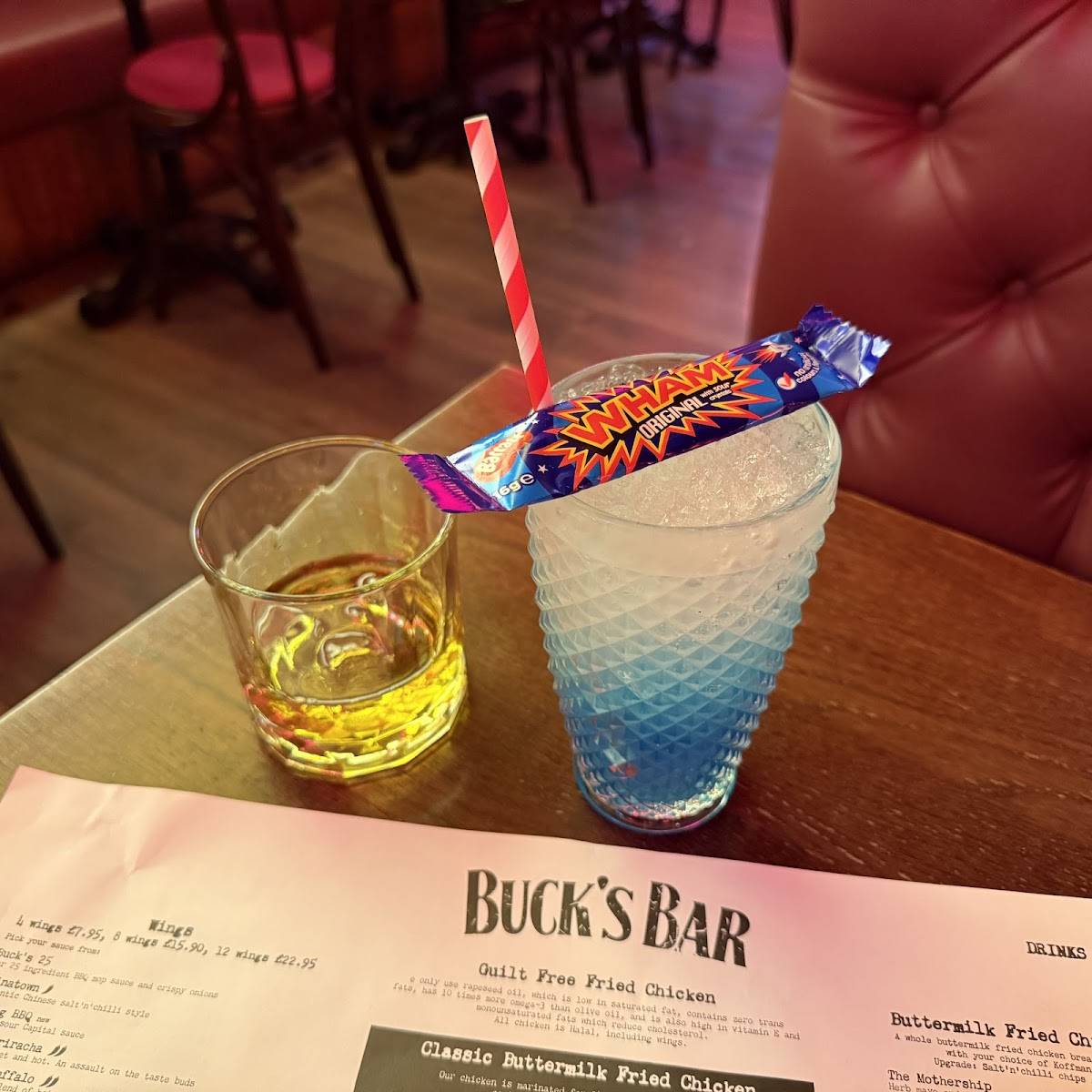 Menu at Bucks Bar - Grindlay Street Edinburgh, Edinburgh
