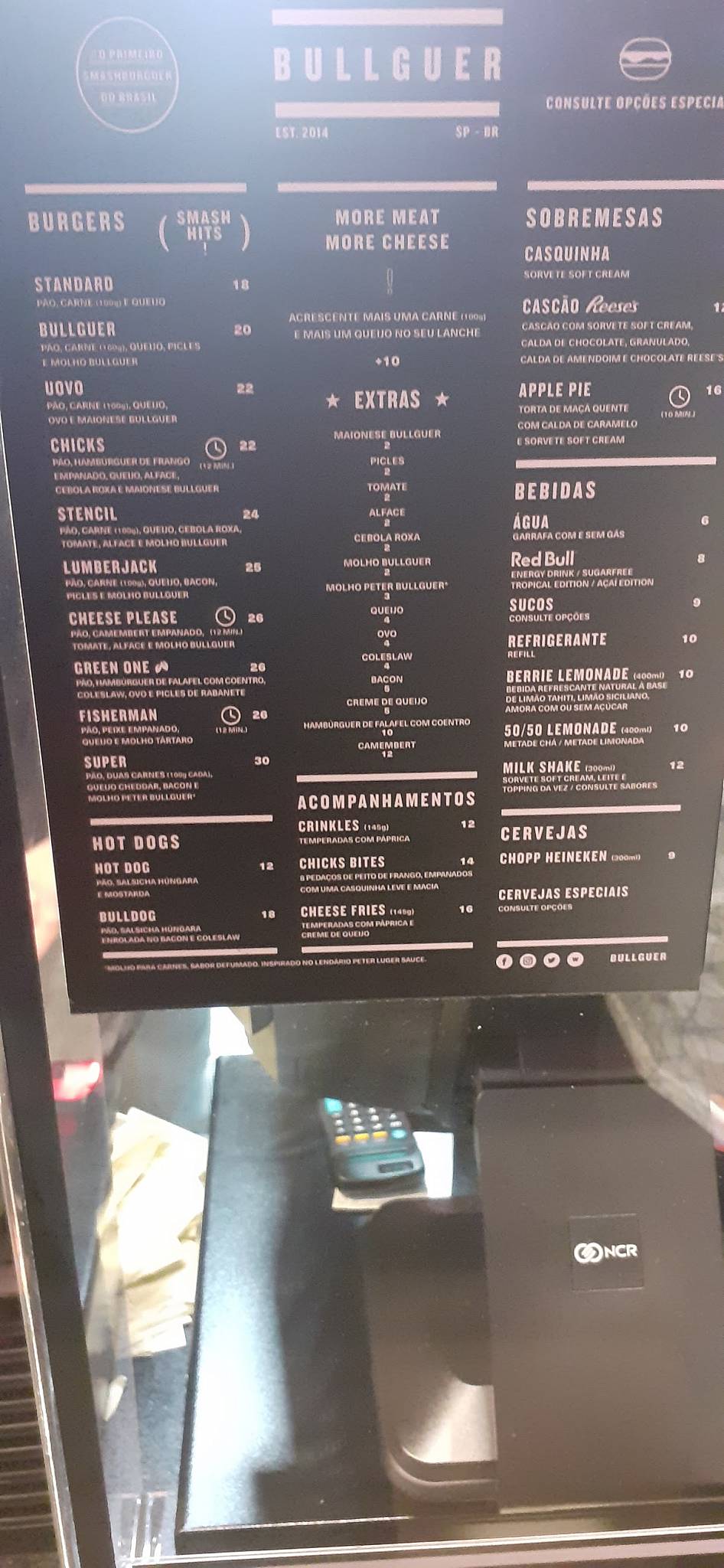 Menu em Bullguer - Vila da Serra restaurante, Nova Lima