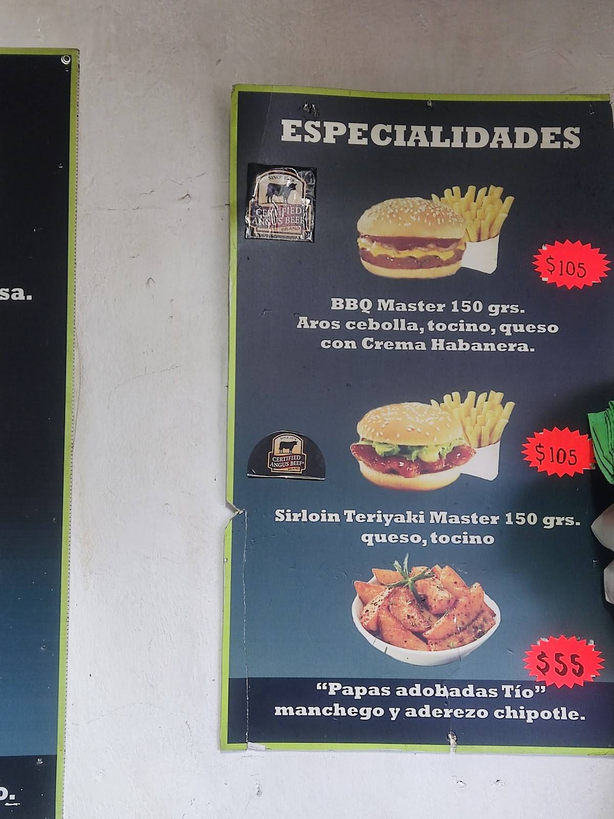 Carta de Burger and Grill, Belén de Escobar