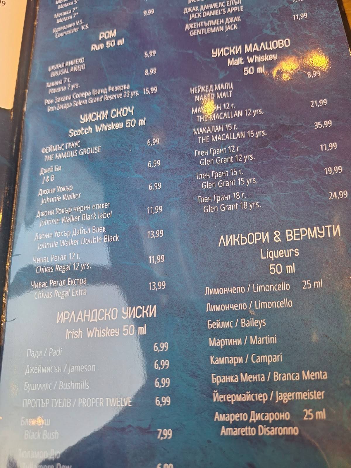Menu at Burrata Italiana Shipka restaurant, Sofia