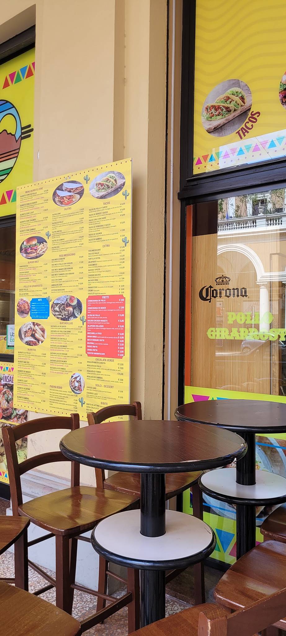 Speisekarte von Burrito Zone restaurant, Bologna